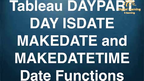 Tableau Date Function Full Course Below Link Online Training App