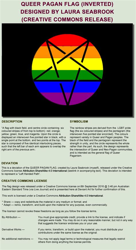 queer pagan flag inverted cc release by lauraseabrook on deviantart