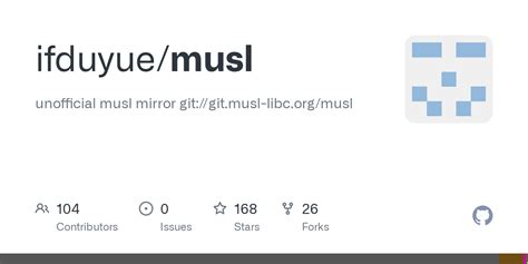 Github Ifduyuemusl Unofficial Musl Mirror Gitgitmusl Musl