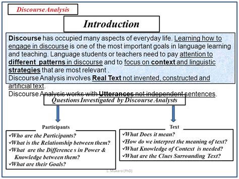 Discourse Analysis