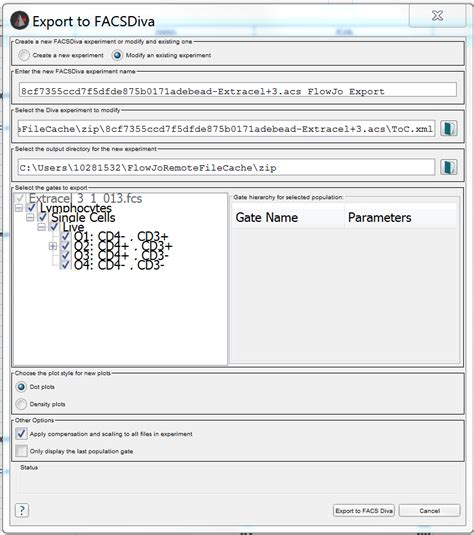 Diva Integration Flowjo Documentation Flowjo Documentation Documentation For Flowjo