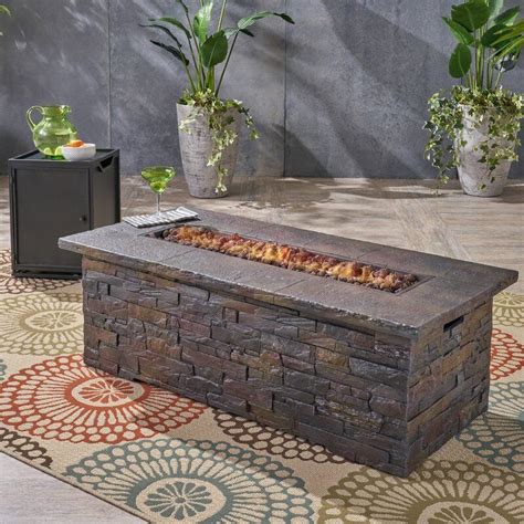 Outdoor Propane Fire Pit Table