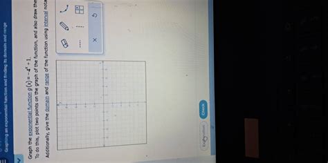 Solved Graphing An Exponential Function And Finding Its Domain And