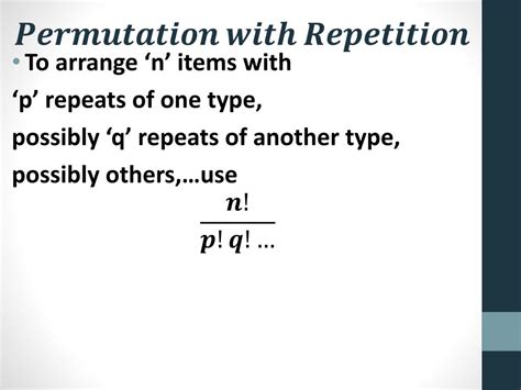 Ppt Permutations Special Cases Powerpoint Presentation Free