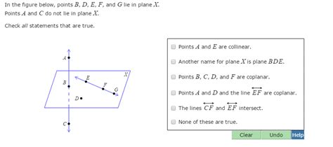 solved in the figure below points b d e f and g lie in
