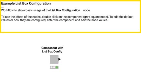 list box example knime community hub
