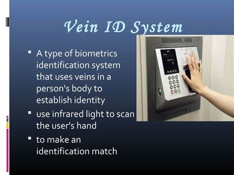 Vein Recognition Method Ppt