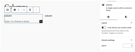 Columns Resize With Drag Handles · Issue 56391 · Wordpressgutenberg · Github