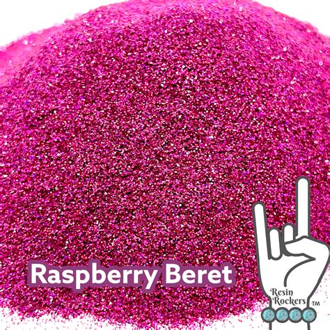 Raspberry Beret Pixie For Poxy Microfine Glitter Resin Rockers