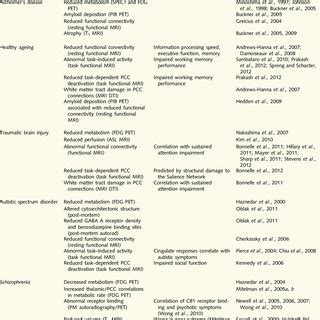 PDF The Role Of The Posterior Cingulate Cortex In Cognition And Disease