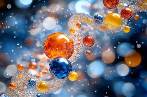 The Notion Of Quantum Computing Potential An Energetic Molecular Structure With Colorful