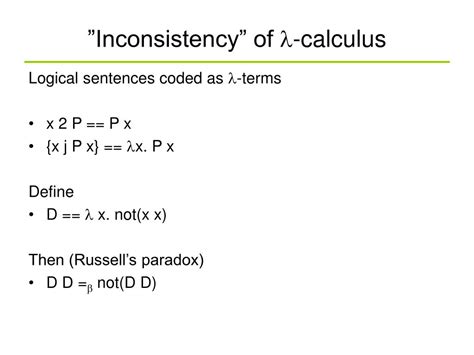 Ppt Advanced Formal Methods Lecture 2 Lambda Calculus Powerpoint