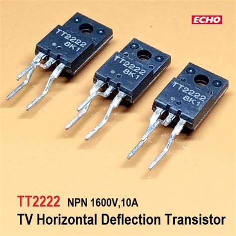 1ps Tt2222 Npn 1600v 10a Color Tv Horizontal Deflection Output Transistor For Samsung Tv Daraz
