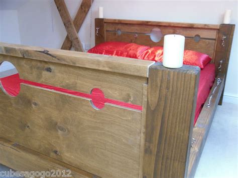 Sex Bondage Fetish Bed Frame Converts Into Everyday Bed