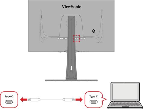 XG K OLED Connecting Power And Devices ViewSonic Monitor