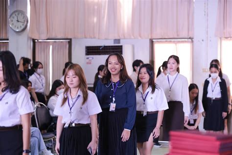 บรรยากาศการฝึกซ้อมพิธีพระราชทานปริญญาบัตร ปีการศึกษา 2566 ซ้อมย่อยครั้งที่ 1 ในวันที่ 22 ธันวาคม