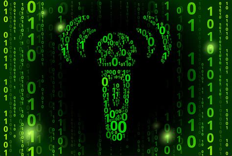 Broadcasting Microphone Binary Code Vector Pattern Background Stock