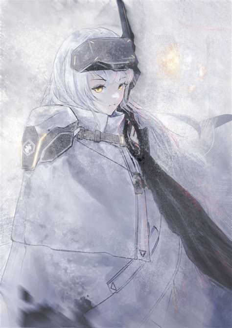 Snow White Nikke Goddess Of Victory Nikke Highres 1girl Armor Cloak Medium Hair