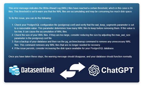 Datasentinel On Linkedin Use Chatgpt Api To Fix Postgresql Performance