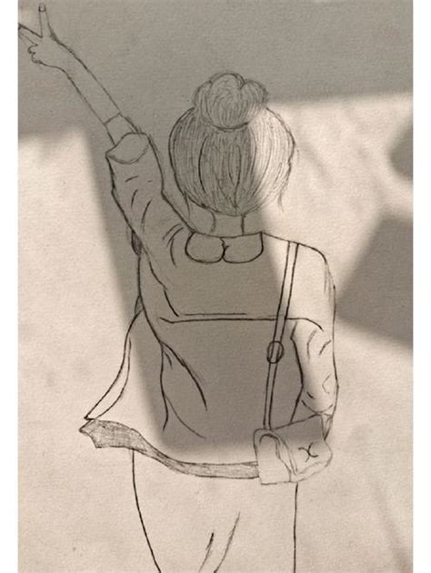 背影简笔画图片人物简单又好看（共16张） 简笔画图片大全