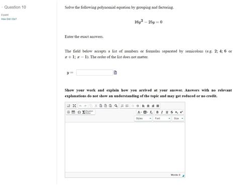 Solved Solve The Following Polynomial Equation By Grouping