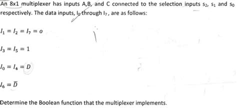 solved an 8 times 1 multiplexer has inputs a b and c