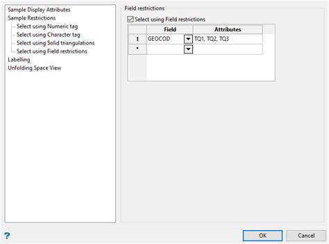vulcan geology sampling load