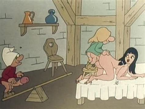 Funny Vintage Adult Cartoons Of The 7 Dwarfs Fucking Snow White One By