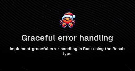 Graceful Error Handling Solutions