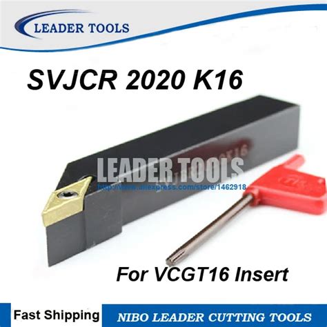 Svjcr 2020 K16 Cnc Turning Tool Holder 2020125 Mm External Turning