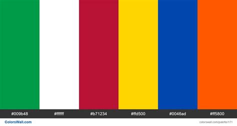 Rubik S Cube Colors Palette HEX Colors 009b48 Ffffff B71234 Ffd500 0046ad Ff5800