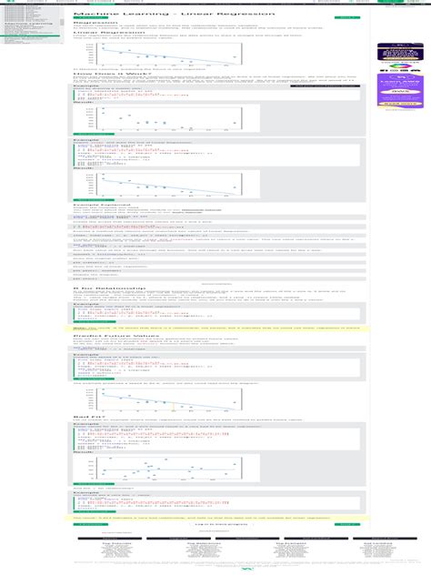 Python Machine Learning Linear Regression Pdf Teaching Methods
