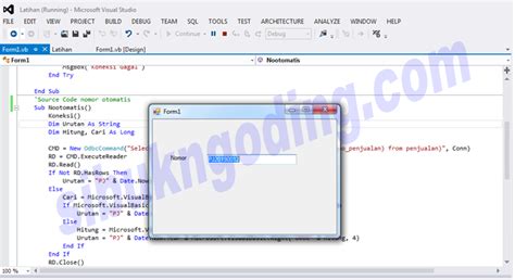 Membuat Nomor Otomatis Di Vb Net