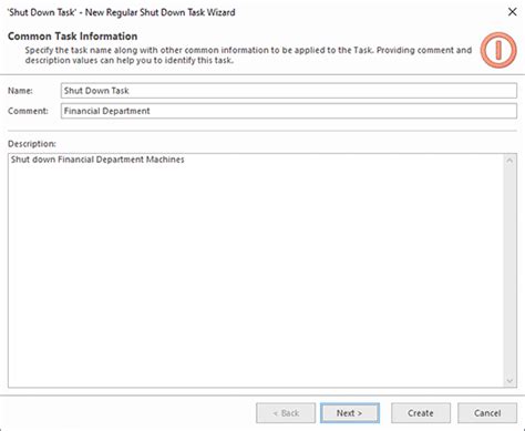 Creating Tasks And Schedules Remote Shutdown