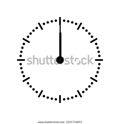Clock Face Blank Isolated On White Stock Vector Royalty Free Shutterstock
