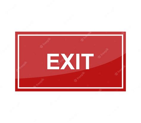 Premium Vector Exit Sign