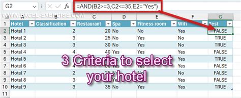 Functions AND OR With Excel
