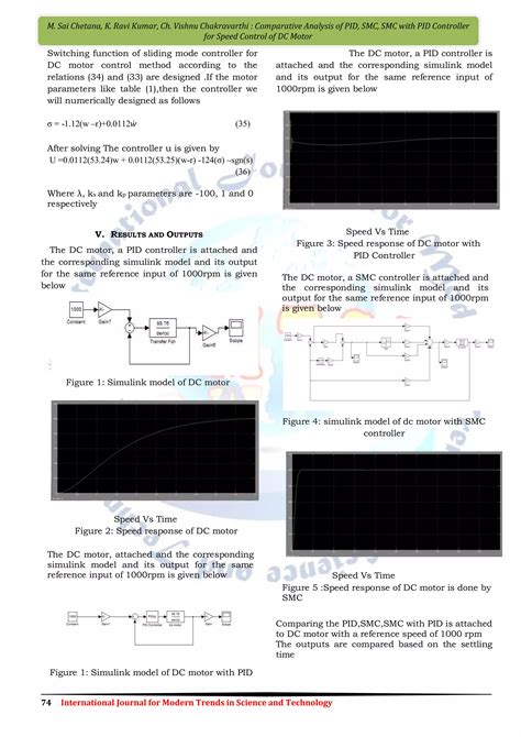 comparative analysis of pid smc smc with pid controller for speed control of dc motor pdf