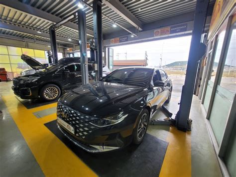 현대 더 뉴 그랜져 첫 엔진오일교환 모비스 정품필터사용잔유제거 차량 점검 서비스 수원화성오산 오토핸즈 네이버 블로그