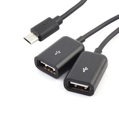Micro USB Host Cable Male To Dual USB Female OTg Hub Cm Long For Phone Walmart Canada