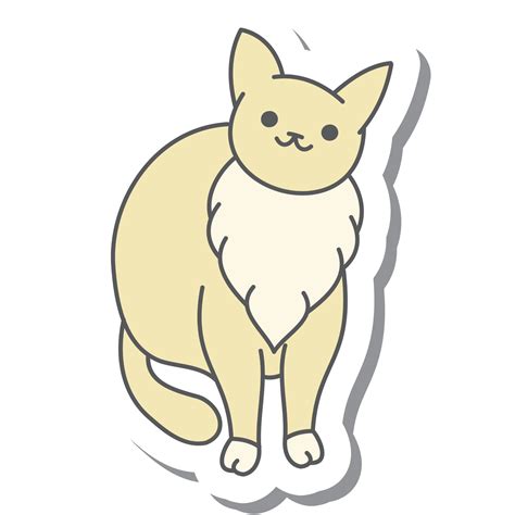 Aesthetic Cat Sticker Various Poses 16731092 Png