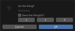 How To Create A Popup Dialoge With Buttons And A Prop Option In Blender Python Support