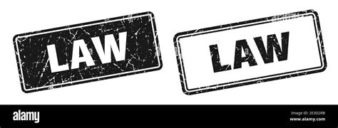 Square Grunge Black Law Stock Vector Images Alamy