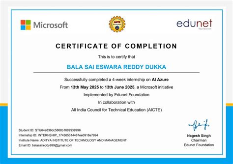 Microsoft Azure Ai Internship Webdevelopment Usedcars