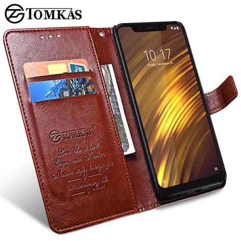 For Xiaomi Pocophone F Case Cover Global Poco F Wallet Leather Cover
