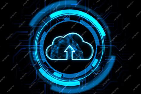 premium photo cloud computing and modern business technology concept with digital blue cloud