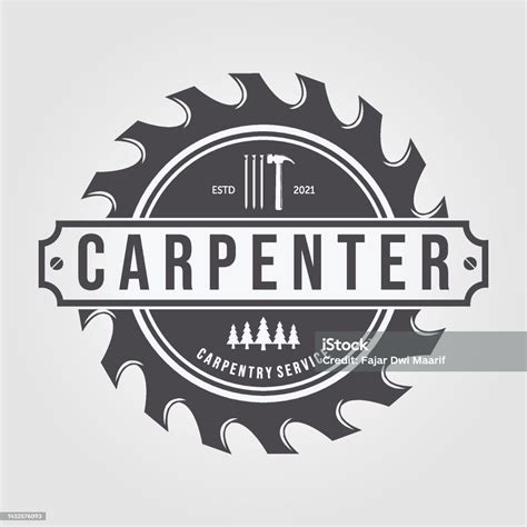 우드 톱 로고 벡터 전기 톱 빈티지 디자인 제재소 개념의 일러스트레이션 단순히 나무 절단 Diy에 대한 스톡 벡터 아트 및 기타 이미지 Istock