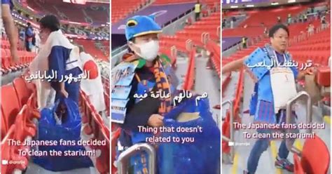 Qatar World Cup Japan Fans Show Their Class After Opening Game