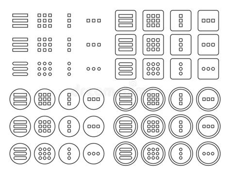 hamburger menu symbol icons set menu icon for web and mobile apps