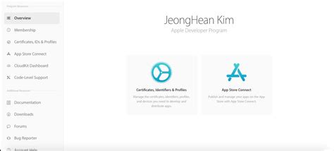 Ios 인증서certification 애플 개발자 프로그램apple Developer Program 등록을 완료했다면 개발자 인증서certification을